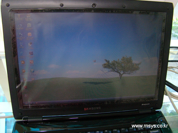 노트북수리 - [삼성 노트북수리] 삼성 Q210 화면지글거리는 노트북수리 (광주)