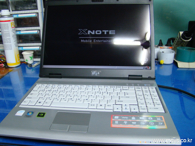노트북수리 - [XNOTE 노트북고장] XNOTE R500 화면불한 증상 노트북수리 (광주)