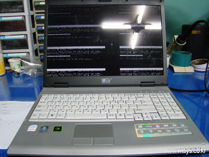 노트북수리 - [XNOTE 노트북고장] XNOTE R500 화면불한 증상 노트북수리 (광주)