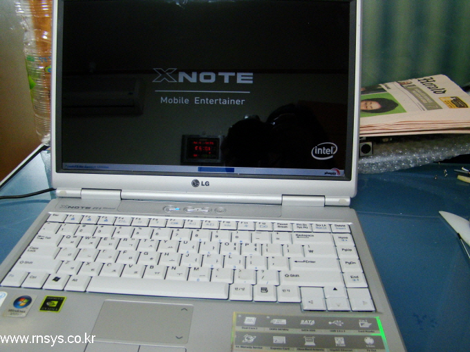 노트북수리 - LG XNOTE R1 전원은 들어오나 화면안켜짐는 노트북수리 (광주남구)
