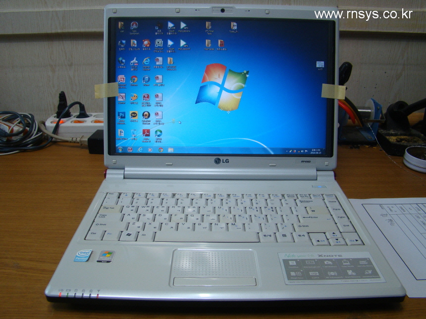 노트북수리 - XNOTE R410 화면이상 LG 노트북수리 (광주)