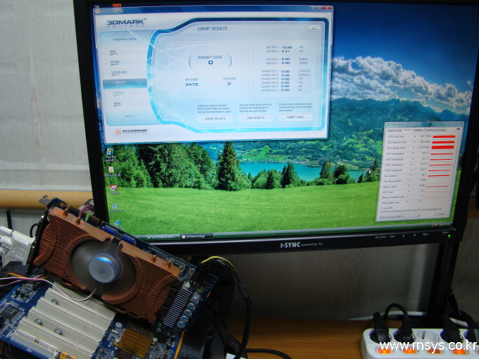 그래픽카드수리 - 유니텍9800GT 화면깨짐 그래픽카드수리